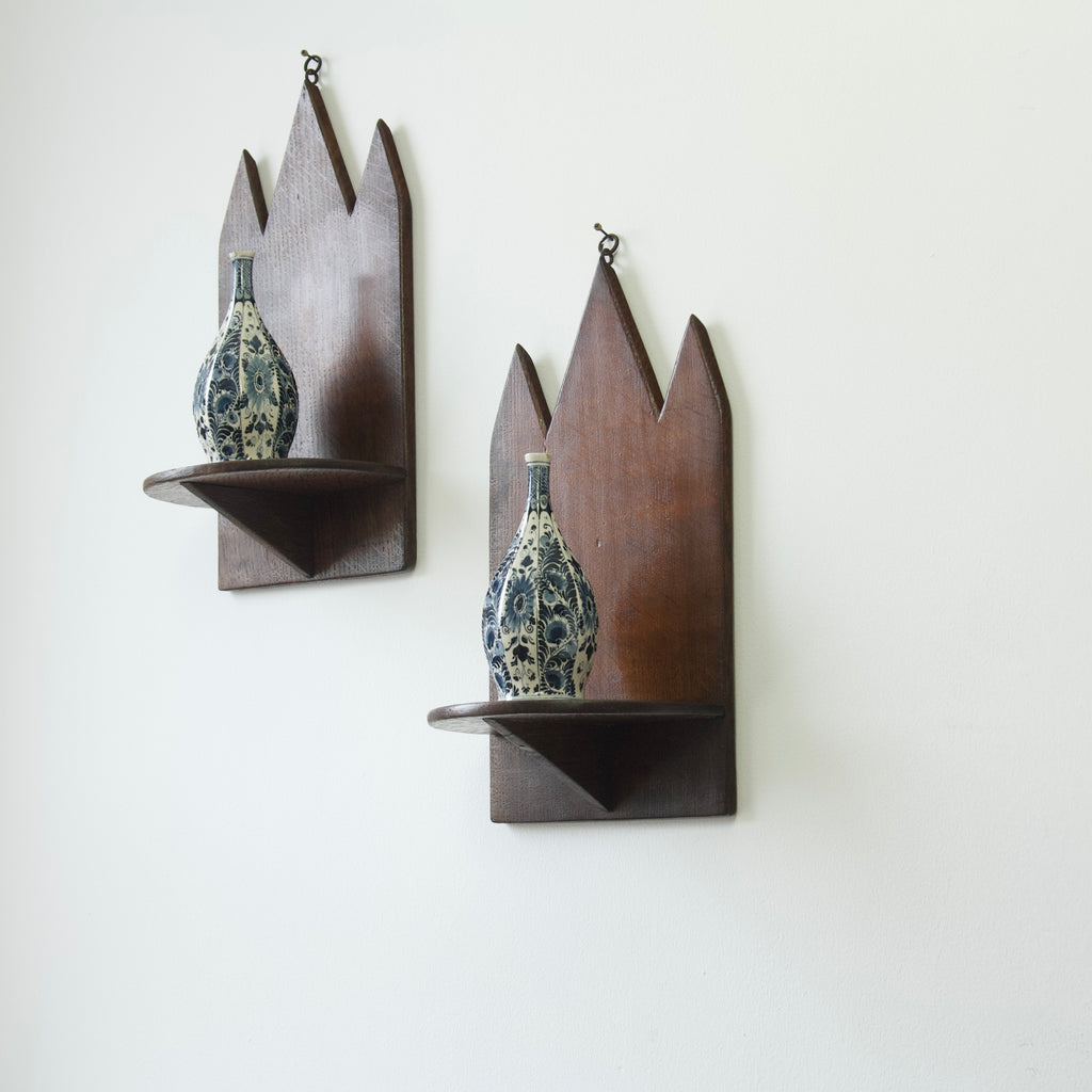 Vintage Style Sconce Shelves HUGE VINTAGE GOLD GILT WALL SCONCE SHELF